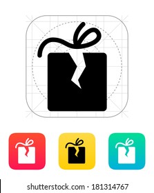 Damaged Box Icon On White Background 스톡 벡터(로열티 프리) 221329429 | Shutterstock