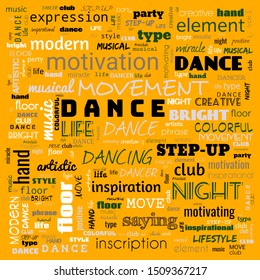 Dance Word Cloud Dance Text Dancing Stock Illustration 1509367217 ...