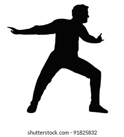 Dancing Boy Arms Back Forward Step 스톡 일러스트 91825832 | Shutterstock
