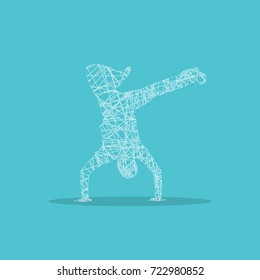 Dancing Boy Logo Web Stock Illustration 722980852
