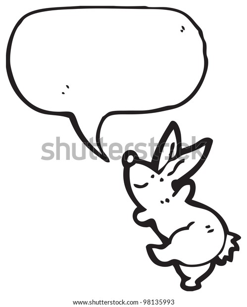 Dancing Rabbit Cartoon Stock Illustration 98135993