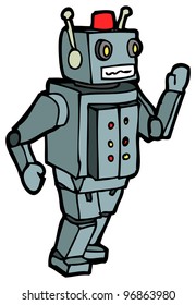 Vector Cartoon Robots Dancing Robot: เวกเตอร์สต็อก (ปลอดค่าลิขสิทธิ์ ...