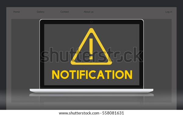 Danger Alert Warning Notification Beware Reminder Stock Illustration ...