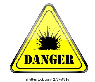 Danger Bomb Stock Vector (Royalty Free) 393466255