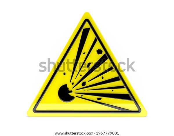 Danger Explosives Sign 3d Rendering Stock Illustration 1957779001 ...