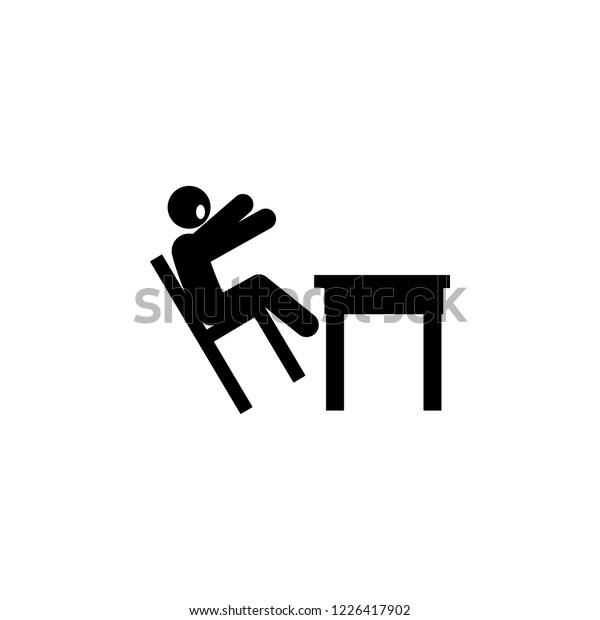 Danger Fall Down Icon Element Human Stock Illustration 1226417902