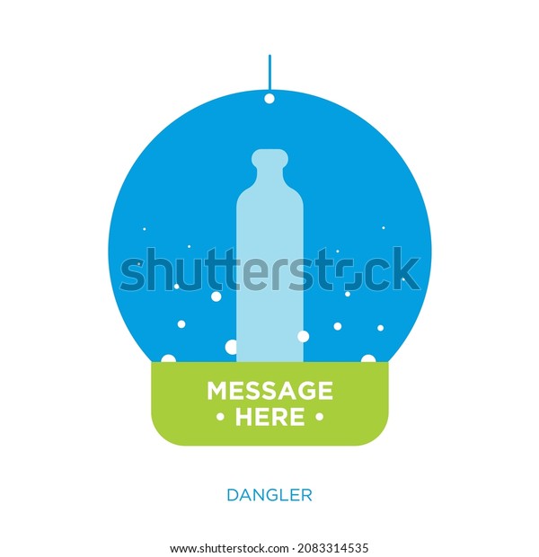 Dangler Design Template Mock Presentation Stock Illustration 2083314535 ...