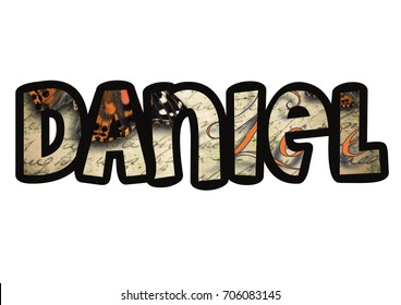 46 Daniel name graphic Images, Stock Photos & Vectors | Shutterstock