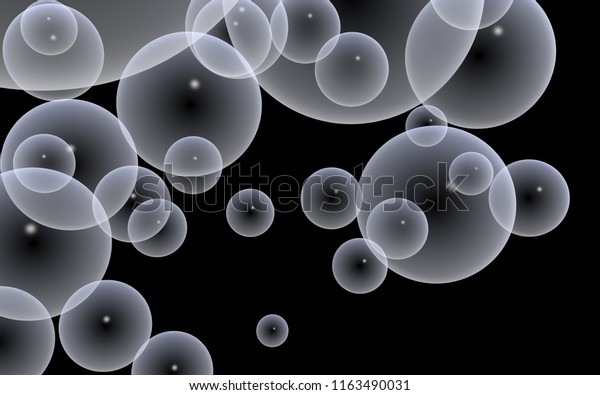 Dark Background Light Bubbles Wallpaper Texture Stock Illustration ...