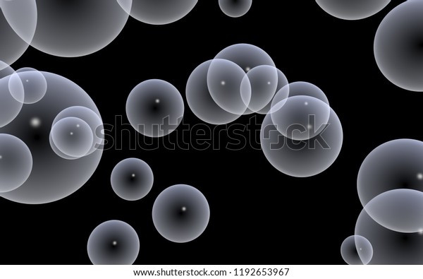 Dark Background Light Bubbles Wallpaper Texture Stock Illustration ...