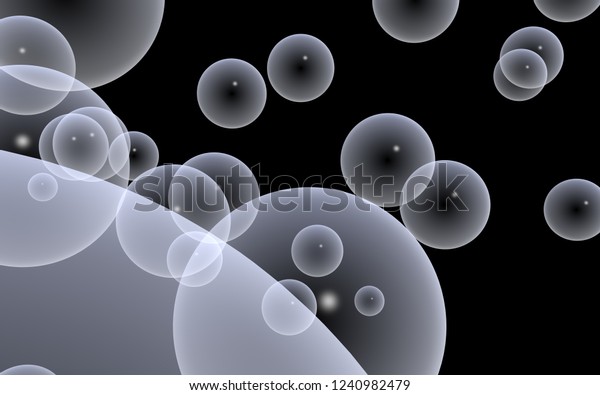 Dark Background Light Bubbles Wallpaper Texture Stock Illustration ...