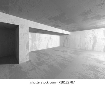 Dark Basement Empty Room Interior Concrete Stock Illustration 718122787 ...