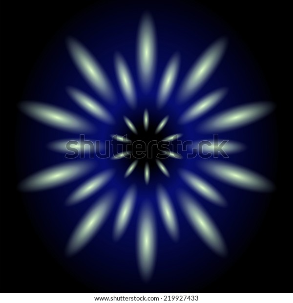 Dark Blue Flower Light Effect Background 스톡 일러스트 219927433 | Shutterstock