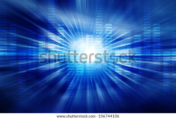 Dark Blue Technology Background Stock Illustration 106744106 | Shutterstock