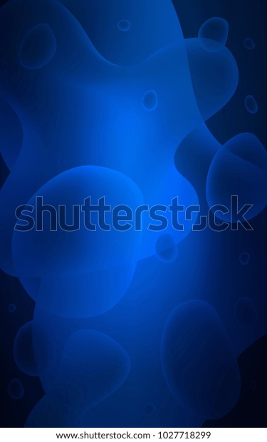 Dark Blue Vertical Background Bubble Shapes Stock Illustration 1027718299
