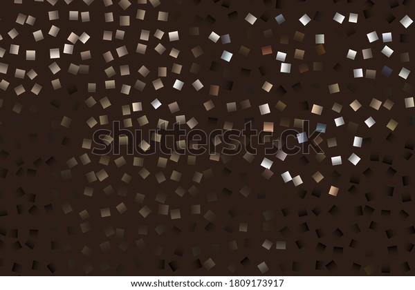 Dark Brown Abstract Background Square Elements Stock Illustration ...