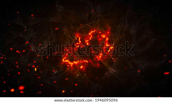 Dark Cinematic Background Big Data Vizualization Stock Illustration ...