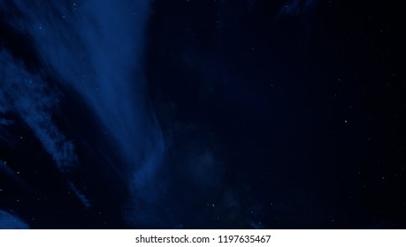 Dark Interstellar Space 2d Illustration Stars Stock Illustration ...