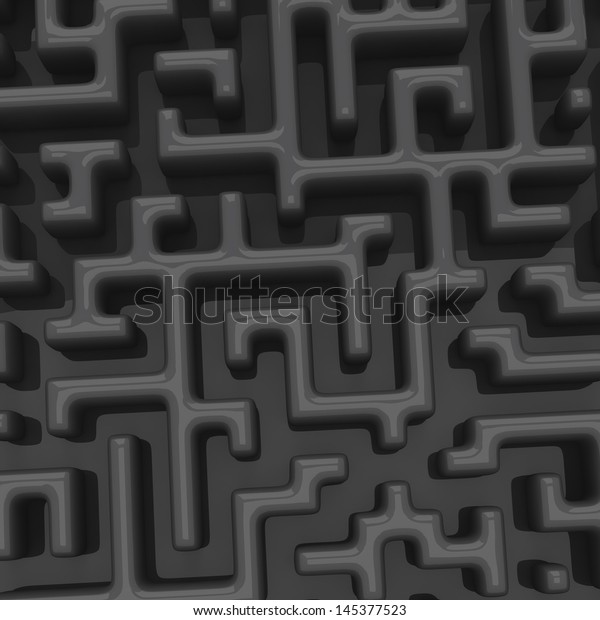 Dark Maze Background 3d Stock Illustration 145377523 | Shutterstock