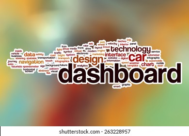 Dashboard Word Cloud Concept Abstract Background Stock Illustration ...