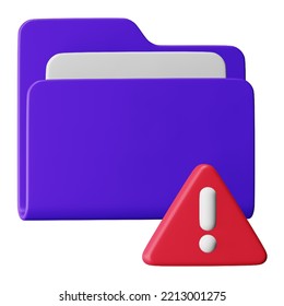 Data Alert 3d Rendering Isometric Icon Stock Illustration 2213001275 ...