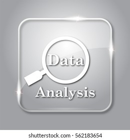 Data Analysis Icon Transparent Internet Button Stock Illustration ...
