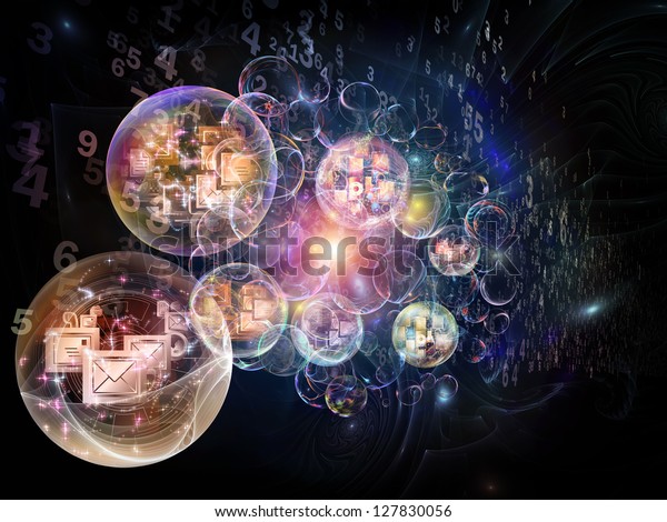 Data Bubble Series Composition Telecommunication Symbols Stock Illustration 127830056 | Shutterstock