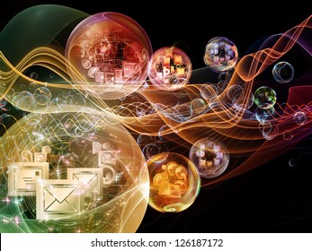 Data Bubble Series Design Composed Telecommunication Stock Illustration 126187172 | Shutterstock