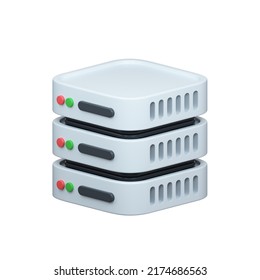 Data Center 3d Rendering Icon Isolated Stock Illustration 2174686563 ...