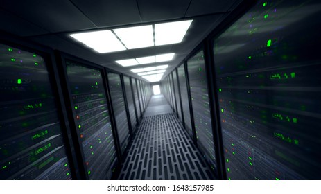 Data Center Room Interior Server Racks Stock Illustration 1643157985 ...