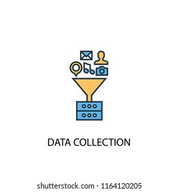 Data Collection Icon Simple Element Illustration Stock Vector (Royalty ...