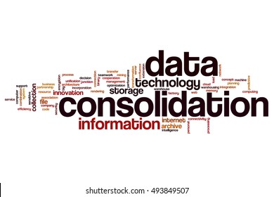 Data Consolidation Word Cloud Concept Stock Illustration 493849507 ...