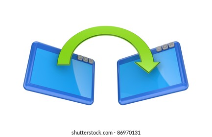 Data Copying Conceptisolated On White Background Stock Illustration ...