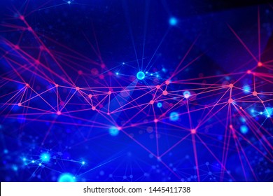 Data Deep Learning Robotic Molecule Chemical Stock Illustration 1445411765