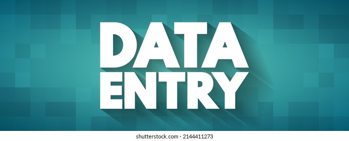 Data Entry Text Quote Concept Background Stock Illustration 2144411273 ...