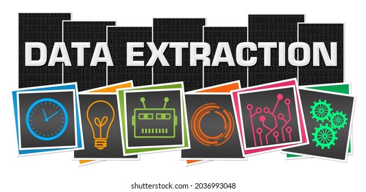 Data Extraction Concept Image Text Related Stock Illustration ...