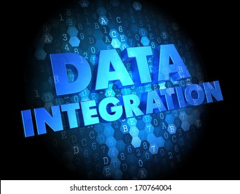 Data Integration Blue Color Text On 库存插图 170764004 | Shutterstock