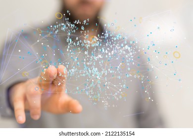 Data Internet Infrastructure Concept Abstract Technology Stock ...