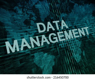 Data Management Text Concept On Green Stock Illustration 216450700 ...