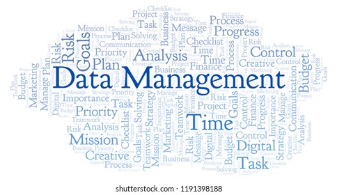 Data Management Word Cloud Made Text Stock Illustration 1191398188 ...