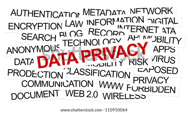 Data Privacy Concept Created Using Ps Stock Illustration 110950064 ...