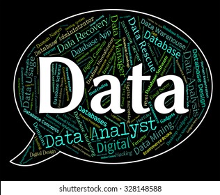 Data Word Representing Technology Fact Computer Stock Illustration ...