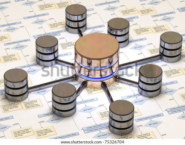 Database Black Yellow Over White Background Stock Illustration 75326704 ...
