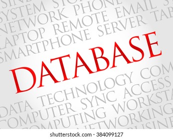 Database Word Cloud Concept Stock Illustration 384099127 | Shutterstock
