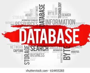Database Word Cloud Concept Stock Illustration 614455283 | Shutterstock