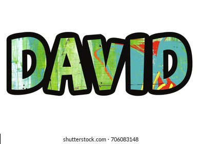 David Name Graphic Images, Stock Photos & Vectors | Shutterstock