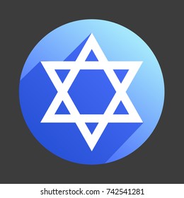 David Star Icon Flat Web Sign Stock Illustration 742541281 | Shutterstock