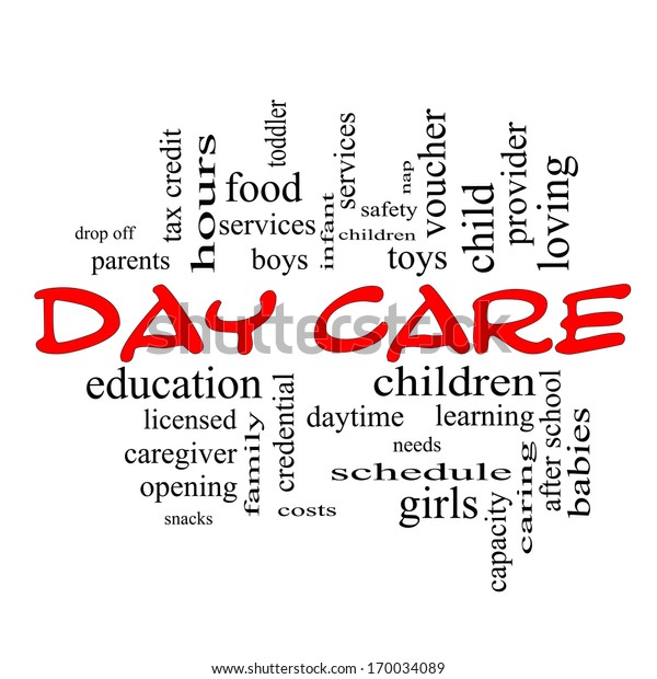 Day Care Word Cloud Concept Red 스톡 일러스트 170034089 | Shutterstock