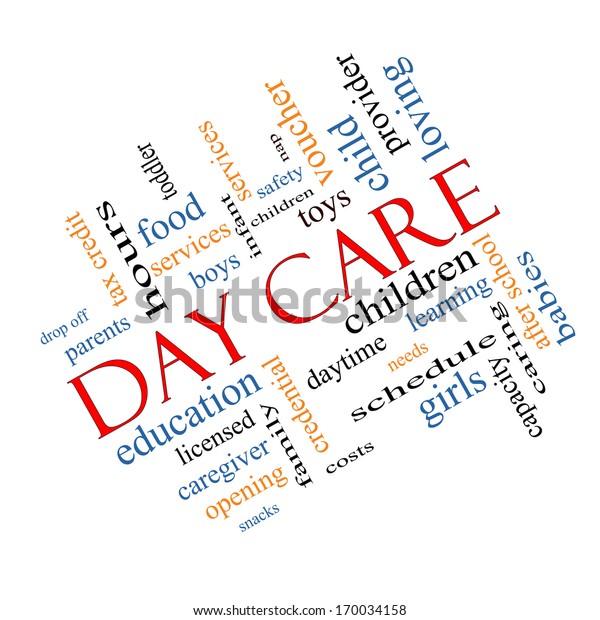 Day Care Word Cloud Concept Angled Stock Illustration 170034158 ...