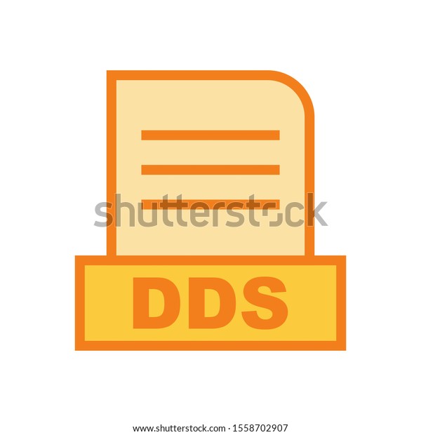 Dds File Isolated On Abstract Background Stock Illustration 1558702907 ...